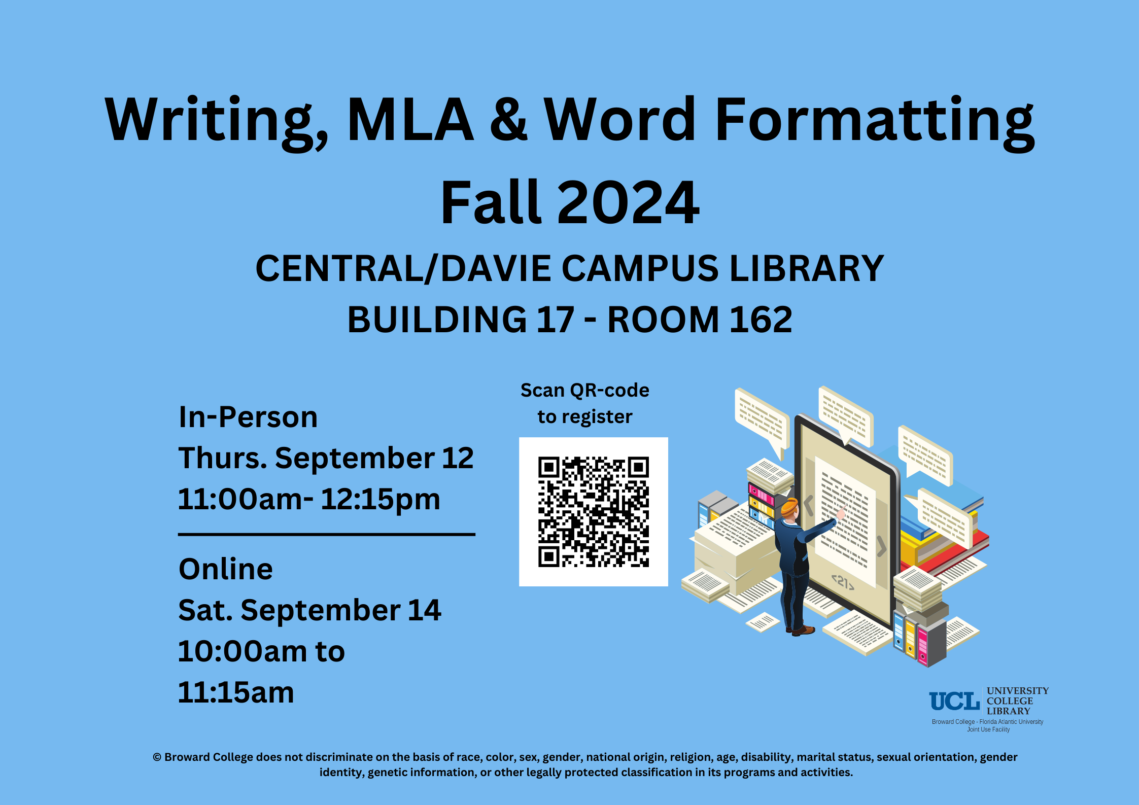 Writing, MLA, and Word Formatting Workshop