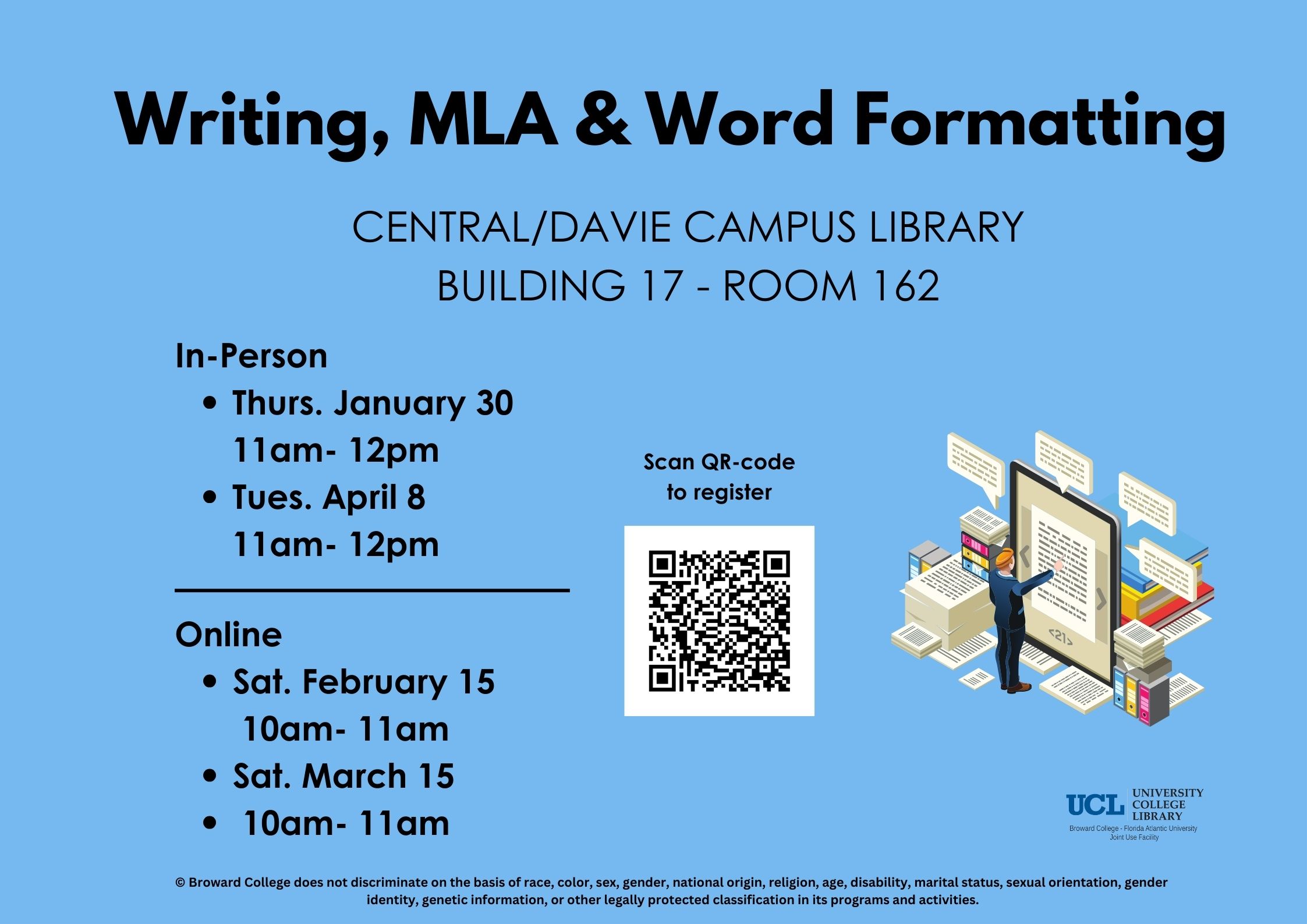 Writing, MLA & Word Formatting-Online Workshop